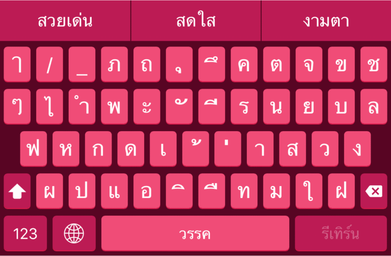 Typing in Thai | Lanna Innovation